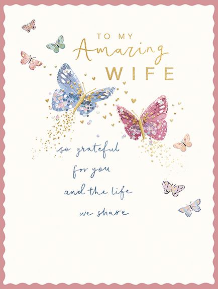 Orelia Lovely Wife Card – More Than Just a Gift | Narborough Hall