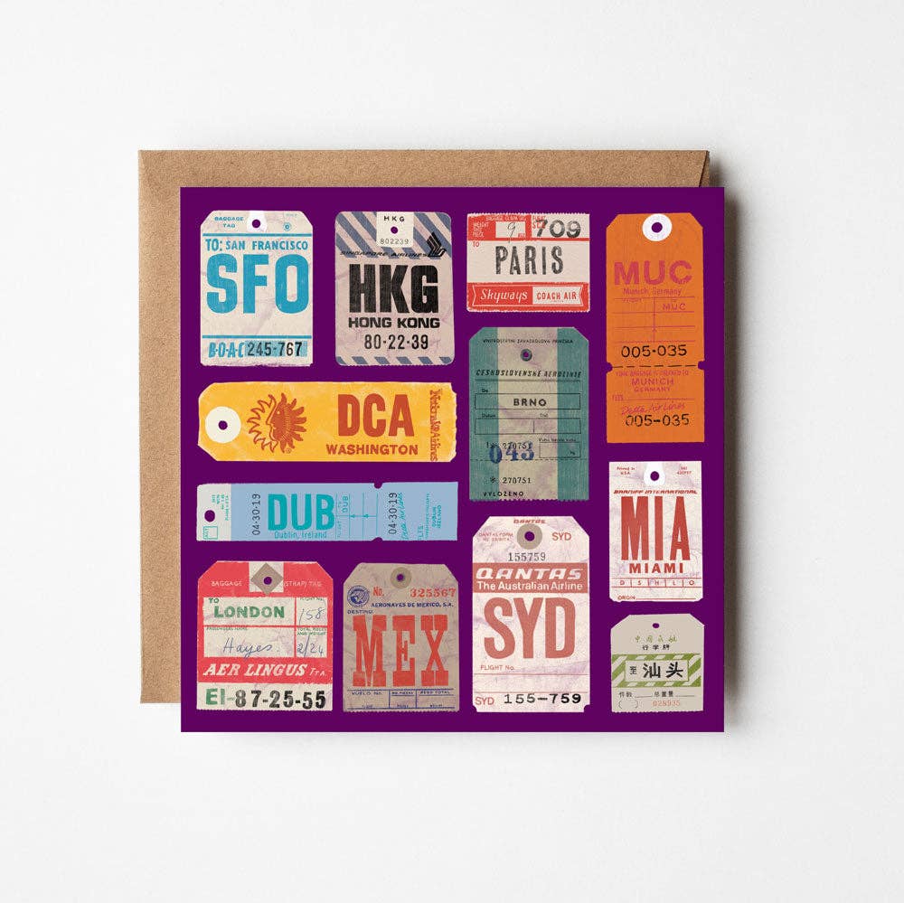 Design Smith - Travel Tickets - blank greetings card – More Than Just a ...