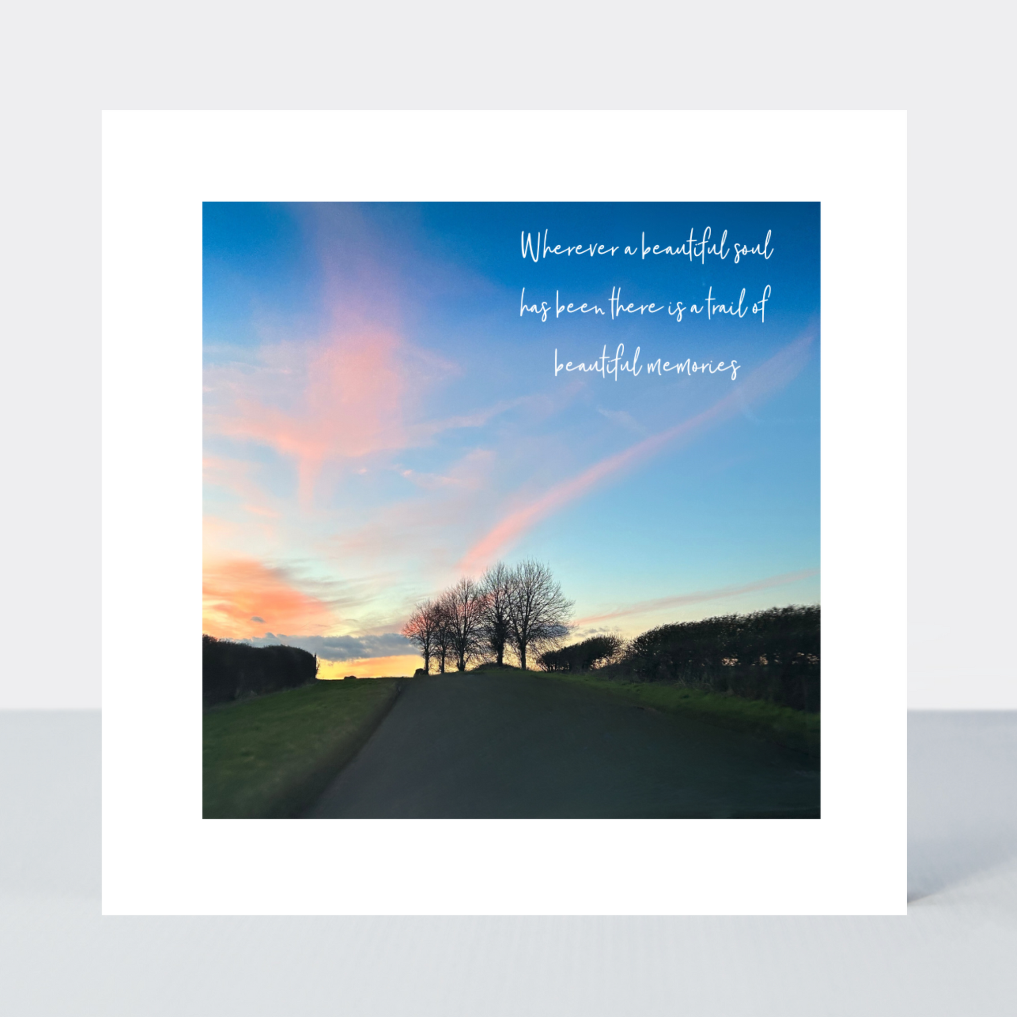 Sunsets Beautiful Memories Card – More Than Just a Gift | Narborough Hall